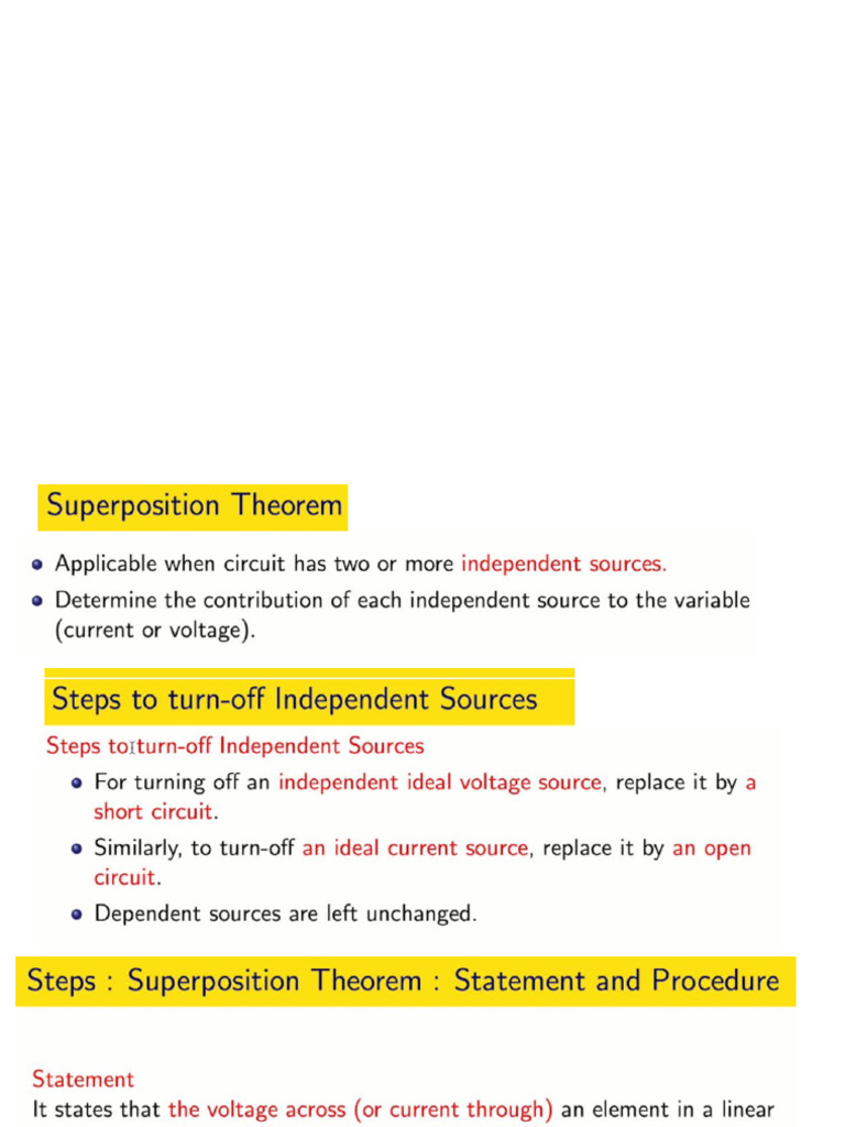 L9 - Super Position Theorem | PDF