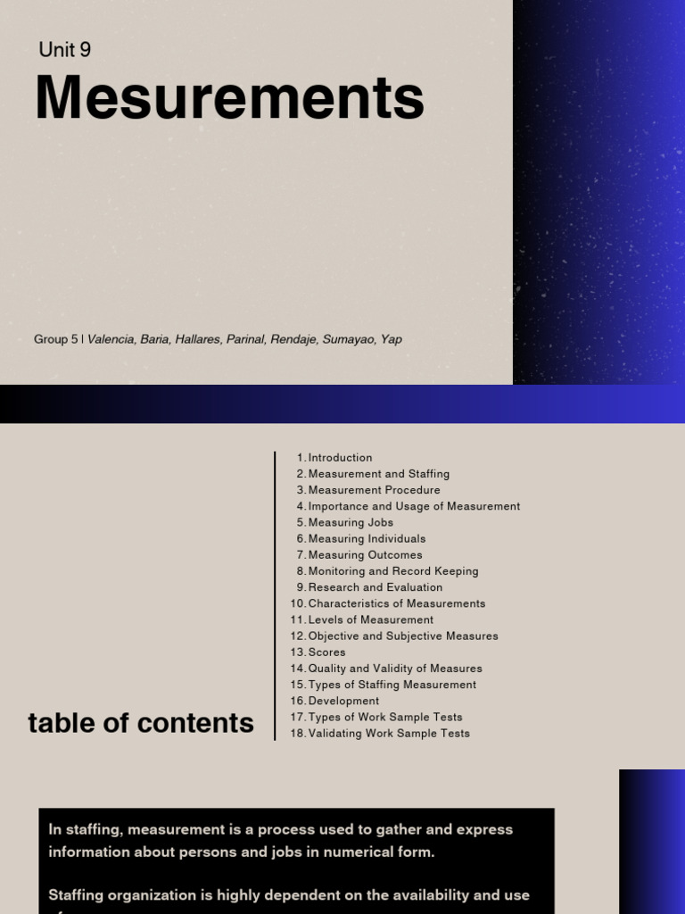 Unit-9-Measurement 20241129 135816 0000 | PDF | Validity (Statistics ...
