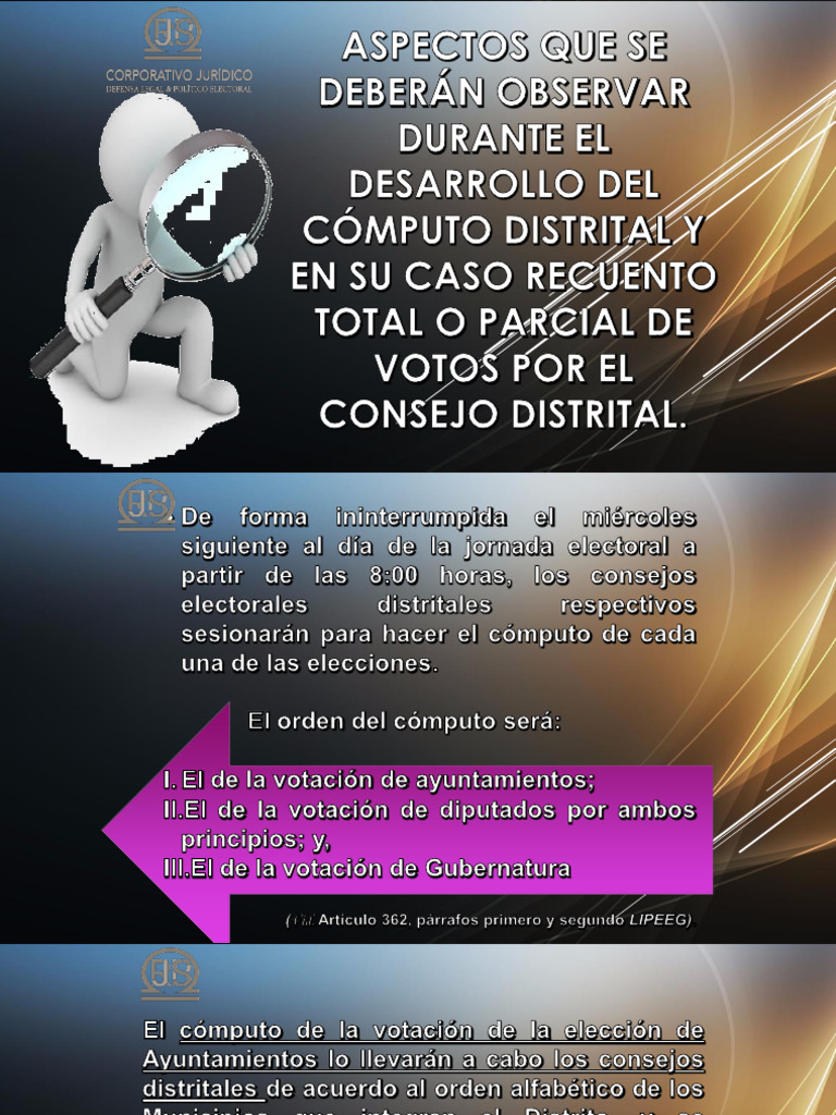 Aspectos Que Se Deberán Observar Durante El Desarrollo Del Cómputo ...