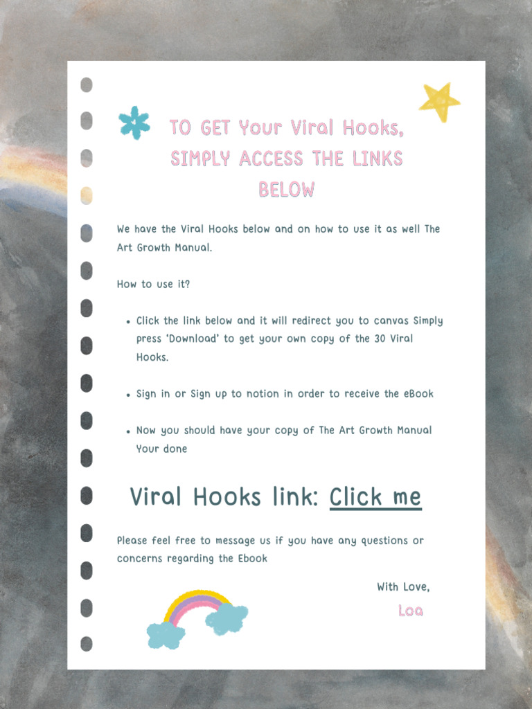 Viral Hooks Template | PDF