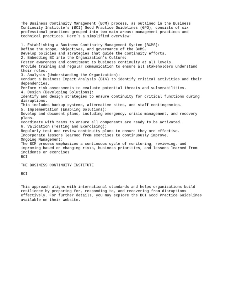 BCM - New Perspective | PDF