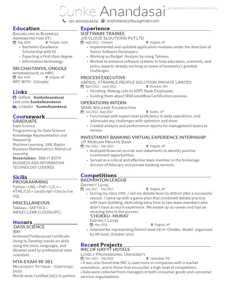 Sunke Ananda Sai AWS | PDF | Software Development | Computer Programming