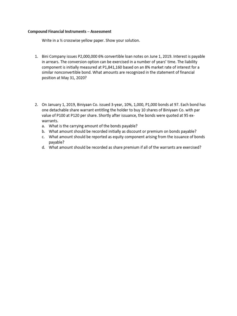 CFI Assessment | PDF