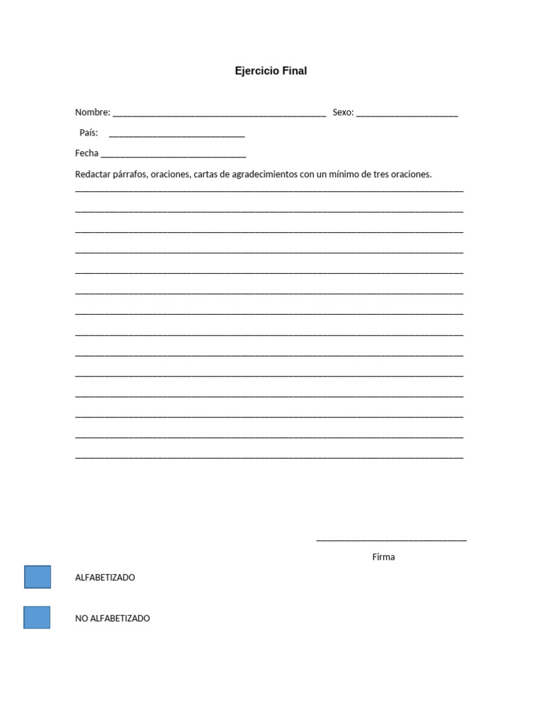 Ejercicio Final | PDF