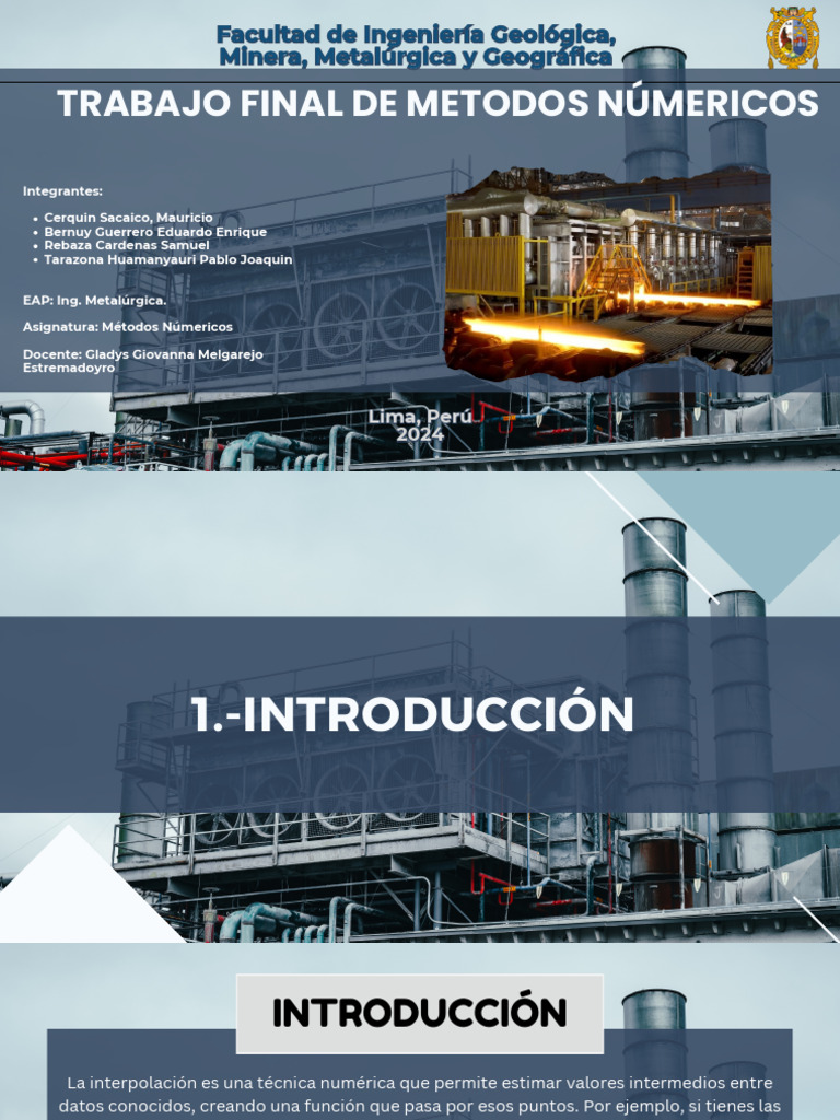 Final Metodos | PDF | Análisis numérico | Metalurgia