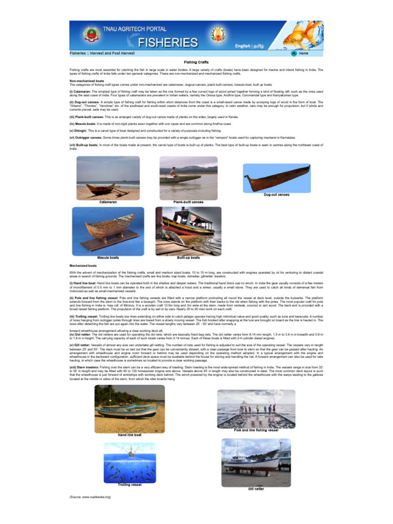 Agritech Tnau Ac in Fishery Fish PHT Tech Grafts HTML | PDF | Fishing ...