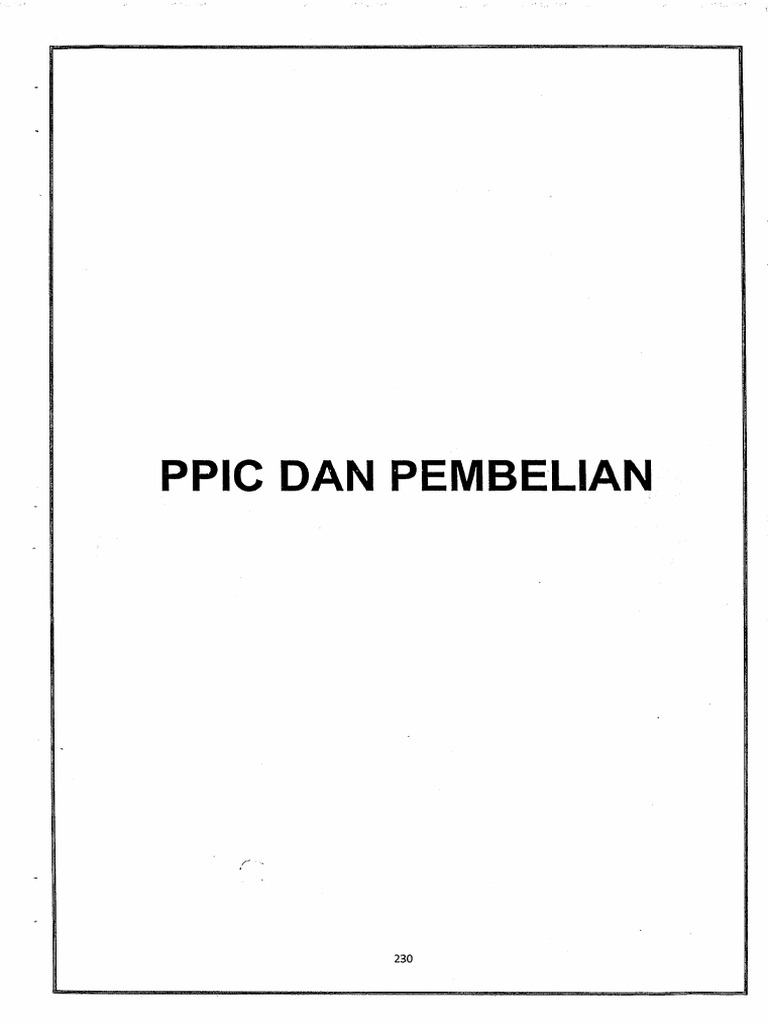 Modul CDAKB PPIC Dan Pembelian | PDF