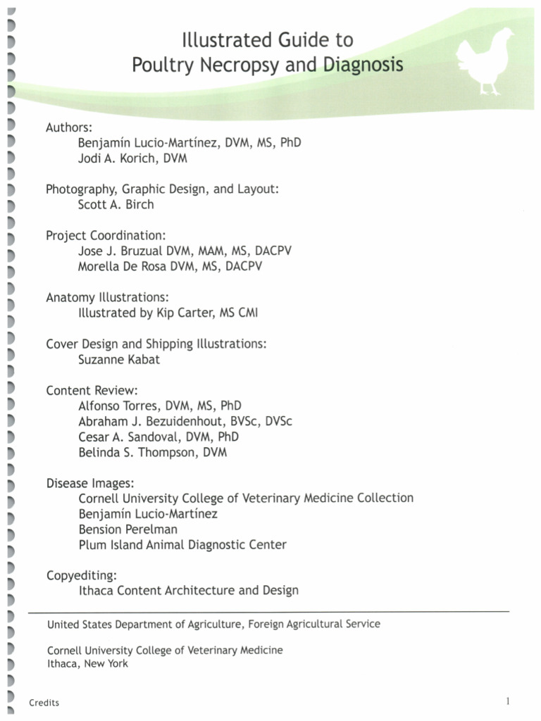 Ilustrated Guide To Poultry Necropsy and Diagnosis | PDF