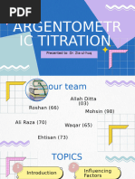 Argentometric Titrations-1 | PDF | Titration | Chemistry