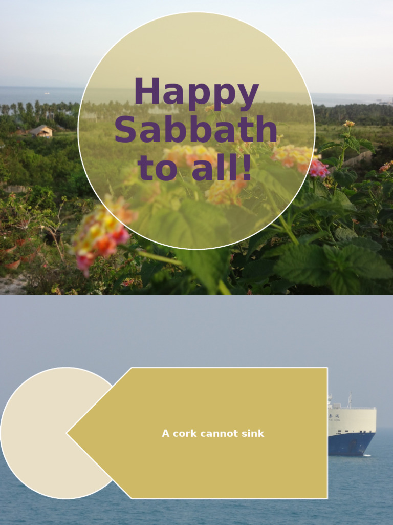 A Cork Cannot Sink | PDF