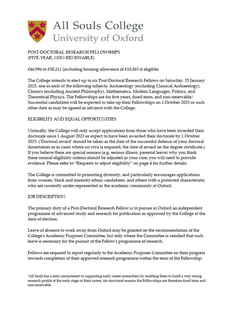 ASC PDRF-FurtherParticulars 2024-25 | PDF | Fellow | Doctorate