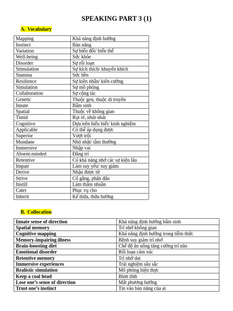 Speaking Part 3 | PDF