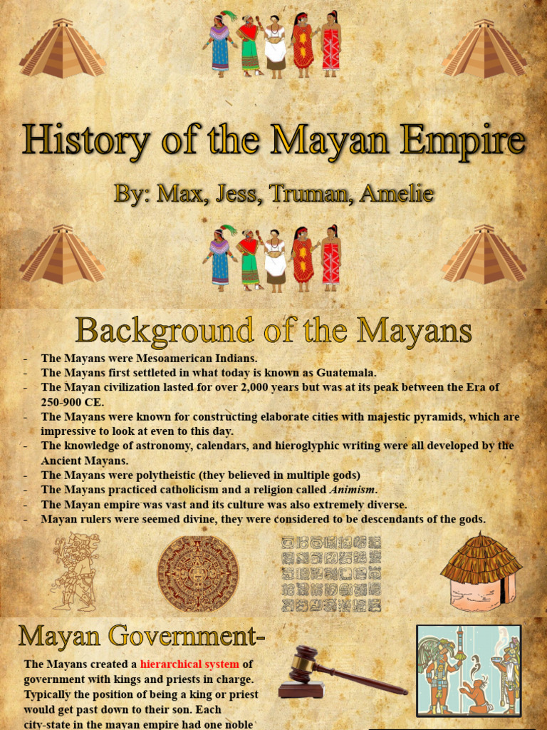 History of The Mayan Empire | PDF | Maya Civilization | Deities