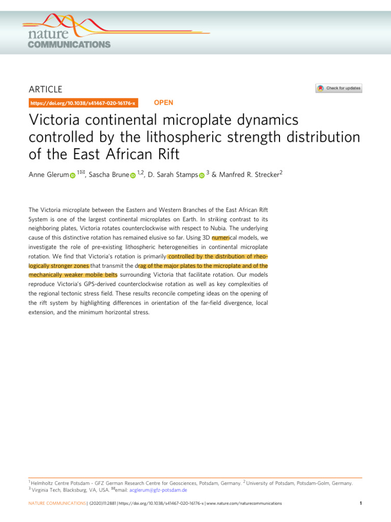 Victoria Microplate Dynamics Explained | PDF | Plate Tectonics | Rift