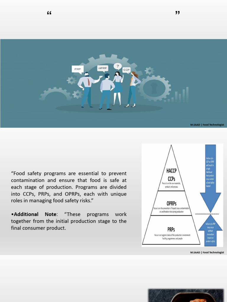 Difference Between CCPS, PRPs and OPRPs-1 | PDF | Food Safety | Hazards