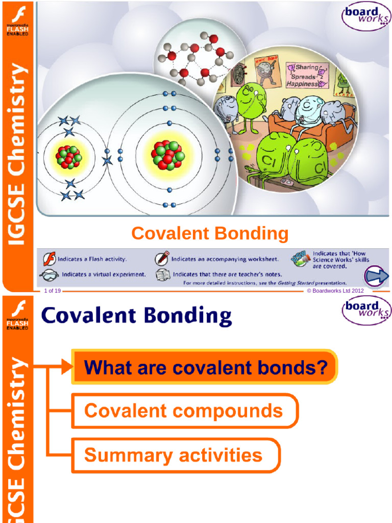 Covalent - Bonding - IGCSE | PDF | Chemical Bond | Covalent Bond