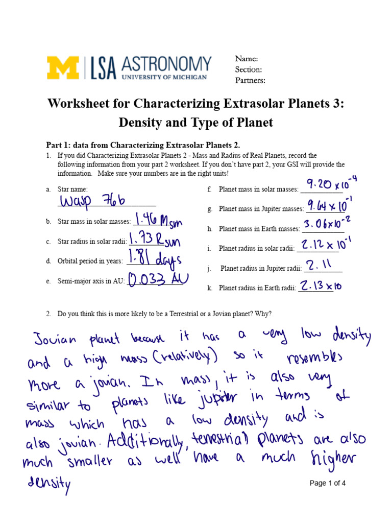 Characterizing Exoplanets 3 | PDF | Planets | Jupiter