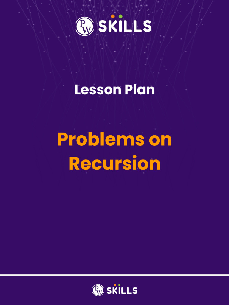 Problems On Recursion Pdf String Computer Science Function Mathematics 