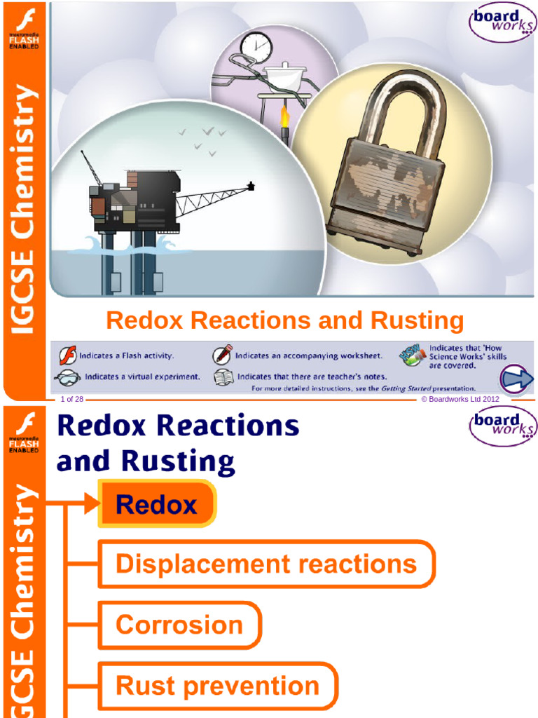 redox reactions and rusting副本 | PDF | Redox | Rust