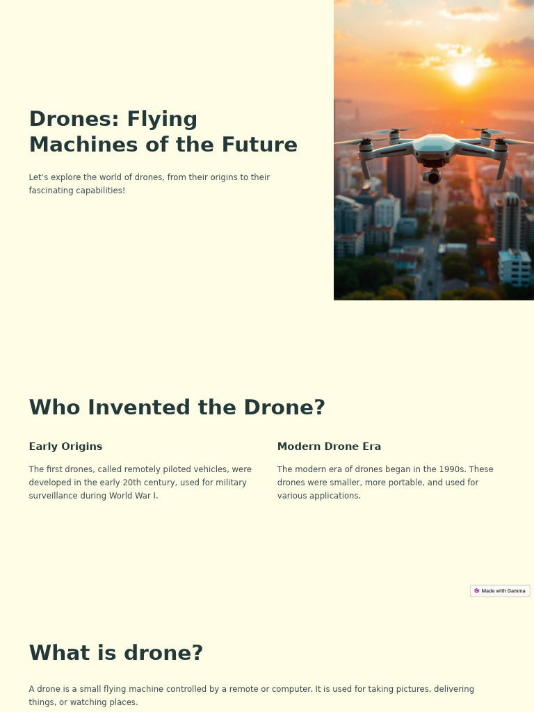 Drones Flying Machines of The Future 5 | PDF
