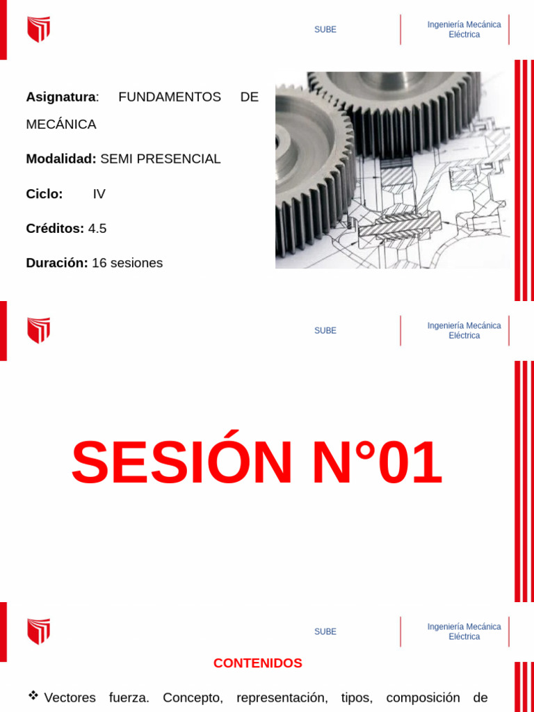 Sesion 01 - Fundamentos de Mecánica | PDF | Vector Euclidiano | Mecánica