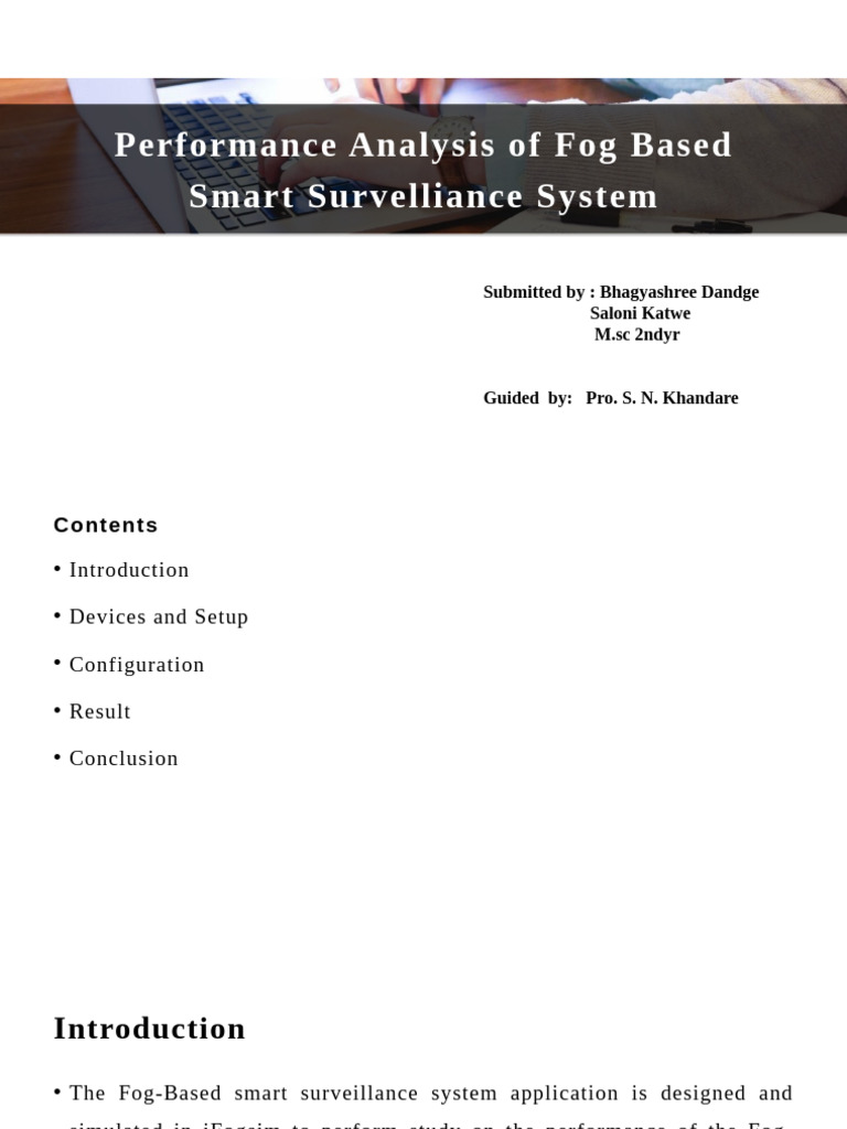 Fog Based Smart Survillanace Sytem | PDF | Telecommunications | Computer Networking