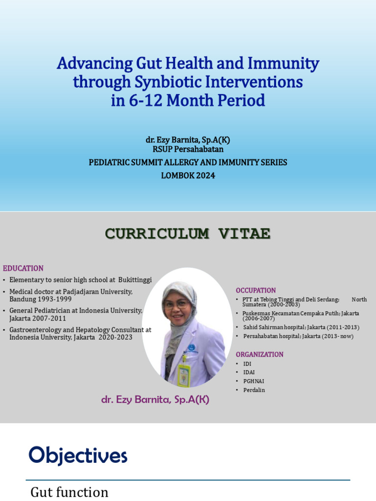 Gut Health Immunity - Synbiotic Lombok 2024 EB - MK | PDF | Probiotic | Microbiota