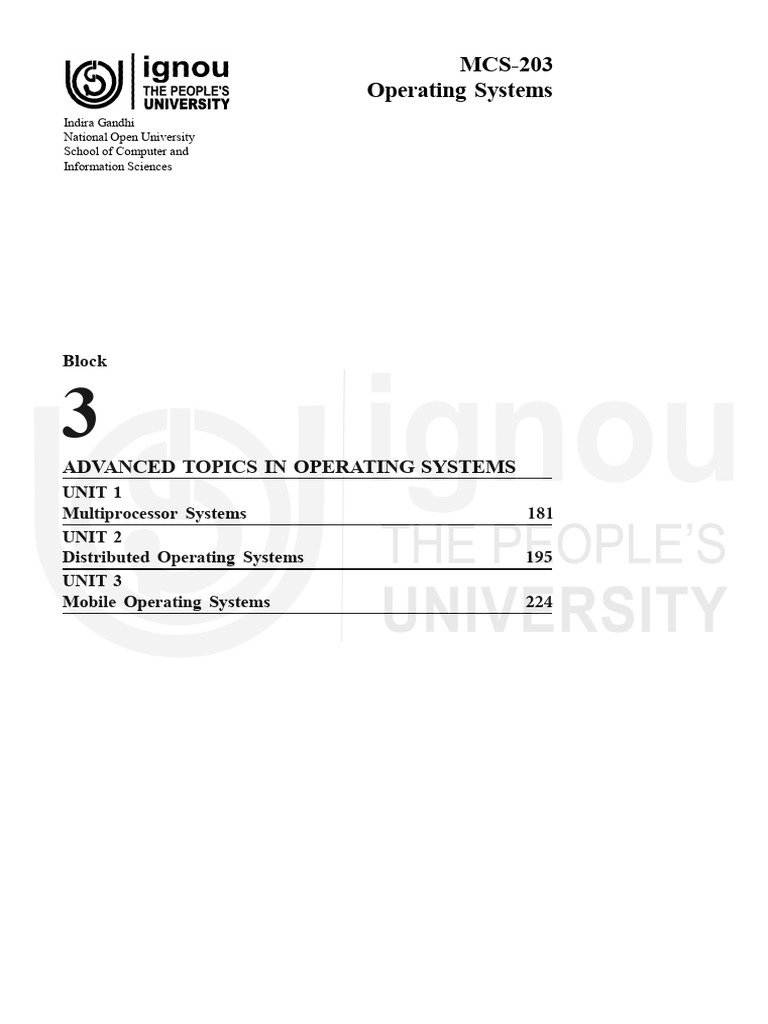 Block-3 | PDF | Concurrency (Computer Science) | Computing