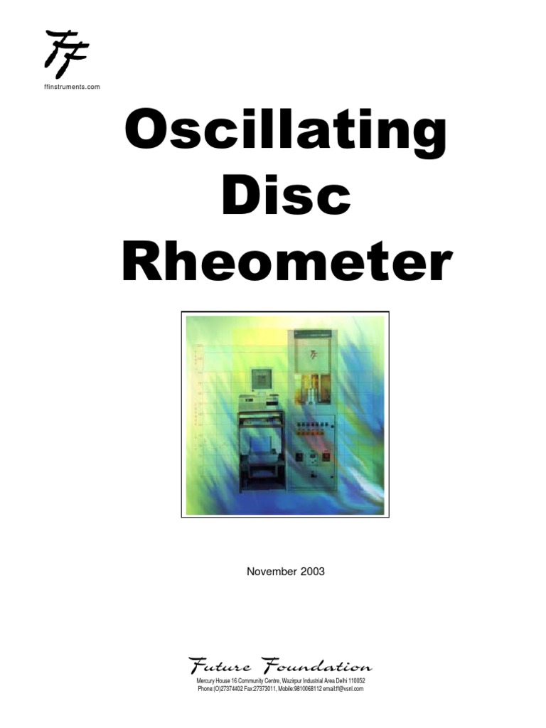 Oscillating Disc Rheometer Technical DataSheet | PDF | Young's Modulus ...