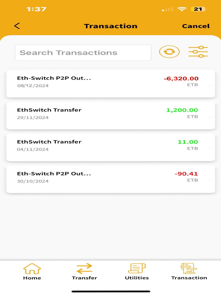 Transaction History | PDF