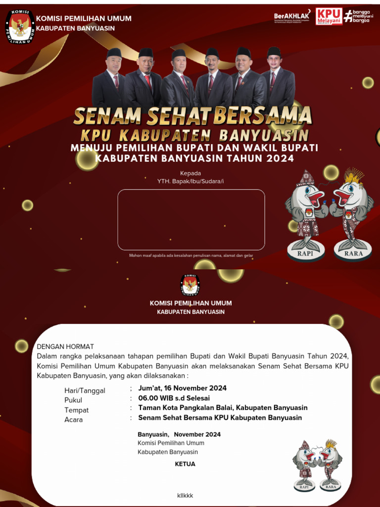 Amplop Undangan Senam Sehat PDF | PDF