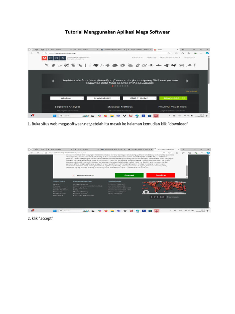 Tutorial Menggunakan Aplikasi Mega Softwear | PDF