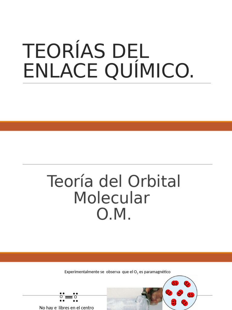 TEORÍAS DEL ENLACE QUÍMICO jhvjj | PDF | Enlace químico | Orbital Molecular