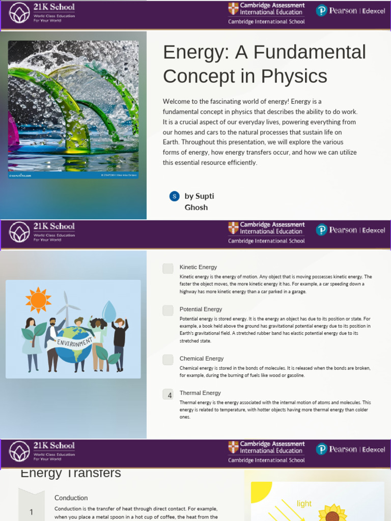 Force, Energy, Power A Fundamental Concept in Physics | PDF | Efficient ...