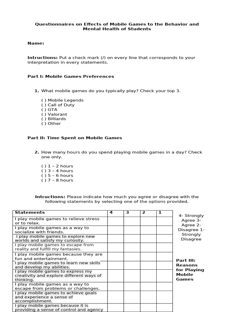 questionnaires | PDF | Anxiety | Social Psychology