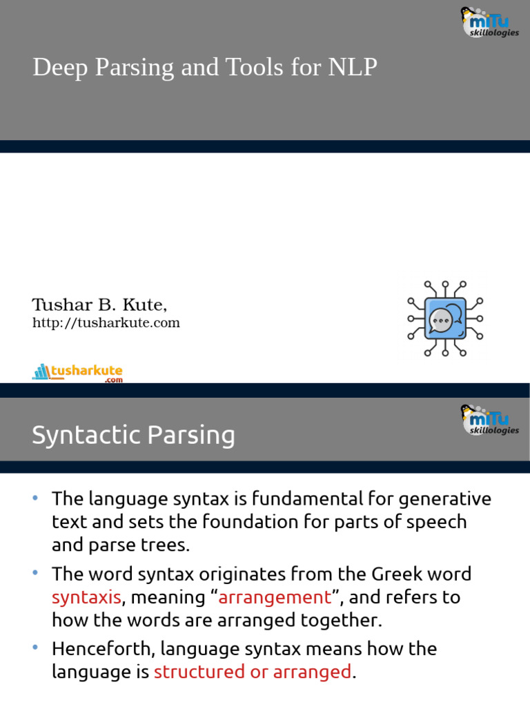 Deep Parsing Techniques for NLP | PDF | Parsing | Phrase