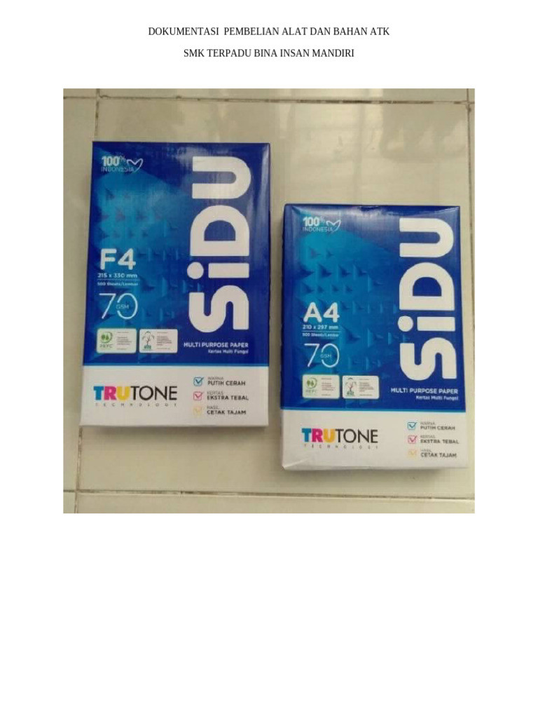 Dokumentasi Pembelian Alat Dan Bahan Atk | PDF