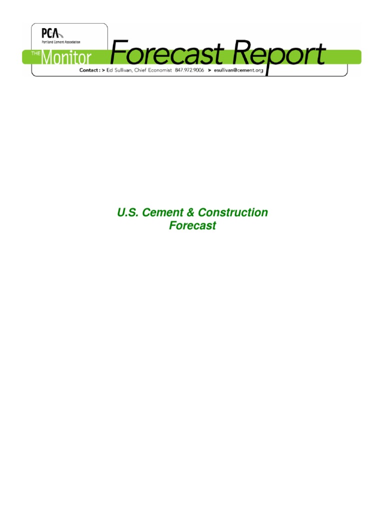 Us Forecast Sample | PDF | Macroeconomics | Economics