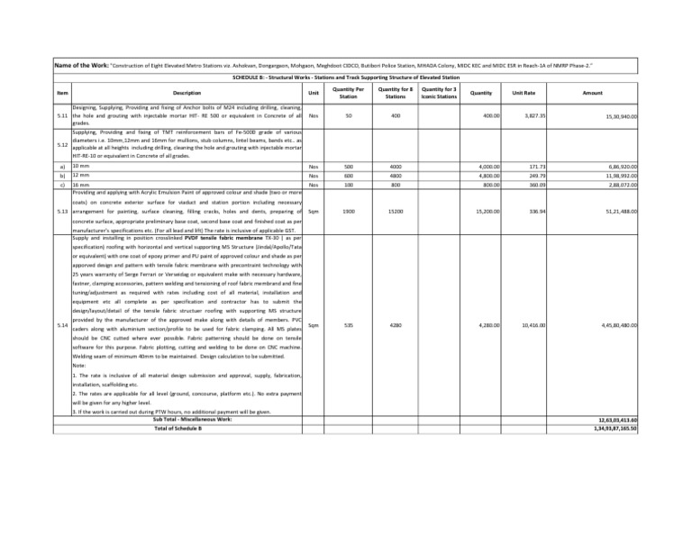 Sch-B Paint | PDF | Building Engineering | Materials
