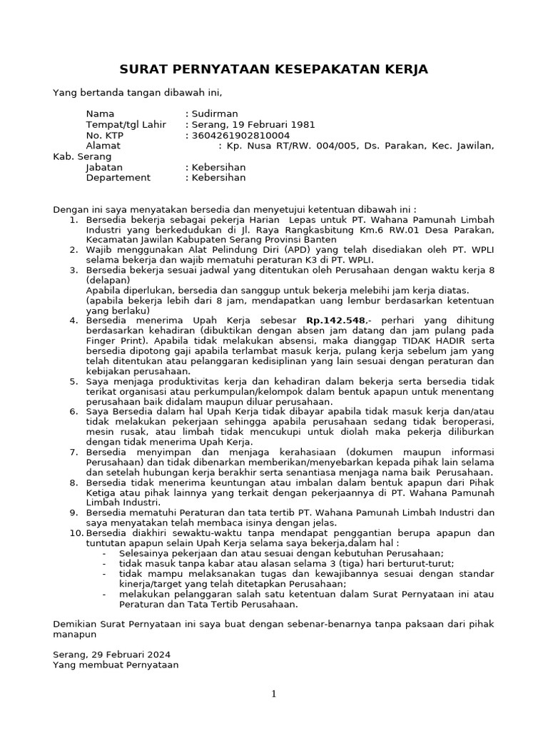 Pernyataan 006 Sudirman | PDF