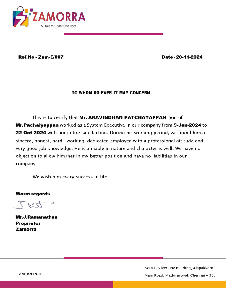 ARAVINDHAN PATCHAYAPPAN | PDF