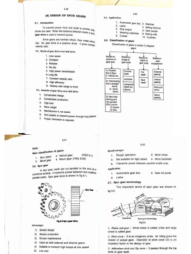 Unit 5 Gears | PDF