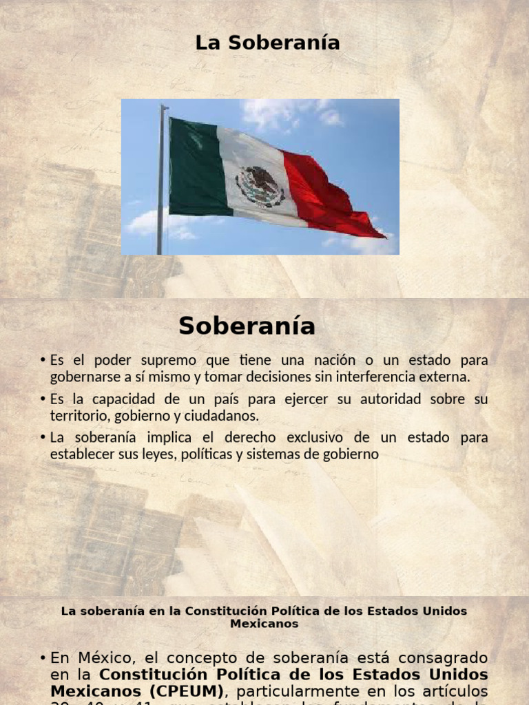 Soberanía: Historia y Constitución Mexicana | PDF | Soberanía ...