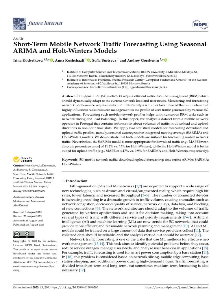 Nhom 6_Kochetkova2023 | PDF | Autoregressive Integrated Moving Average ...