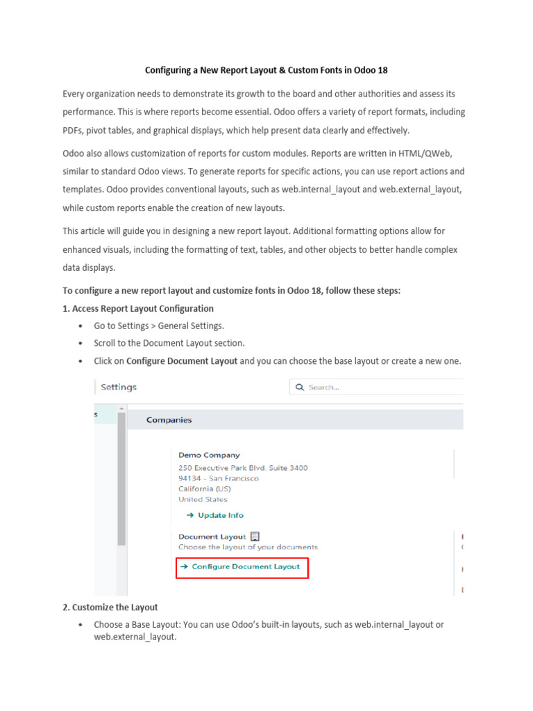 How to Configure New Report Layout | PDF | Page Layout | World Wide Web