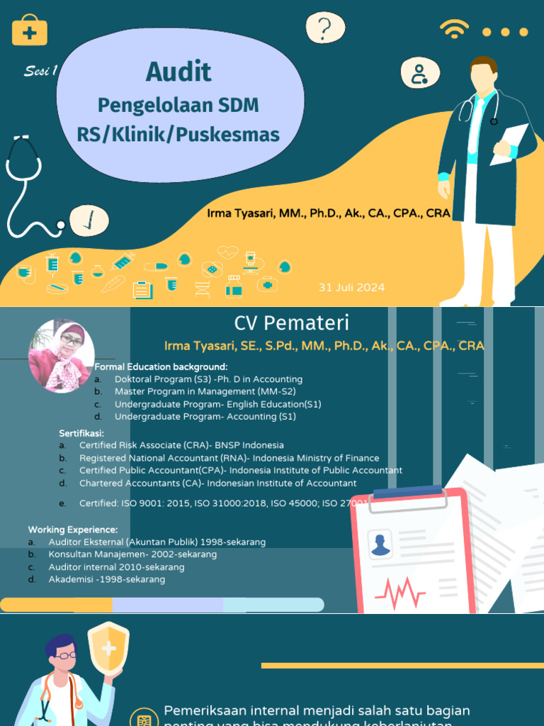 Audit SDM Berbasis Resiko - Irmatya - Juli2024 | PDF