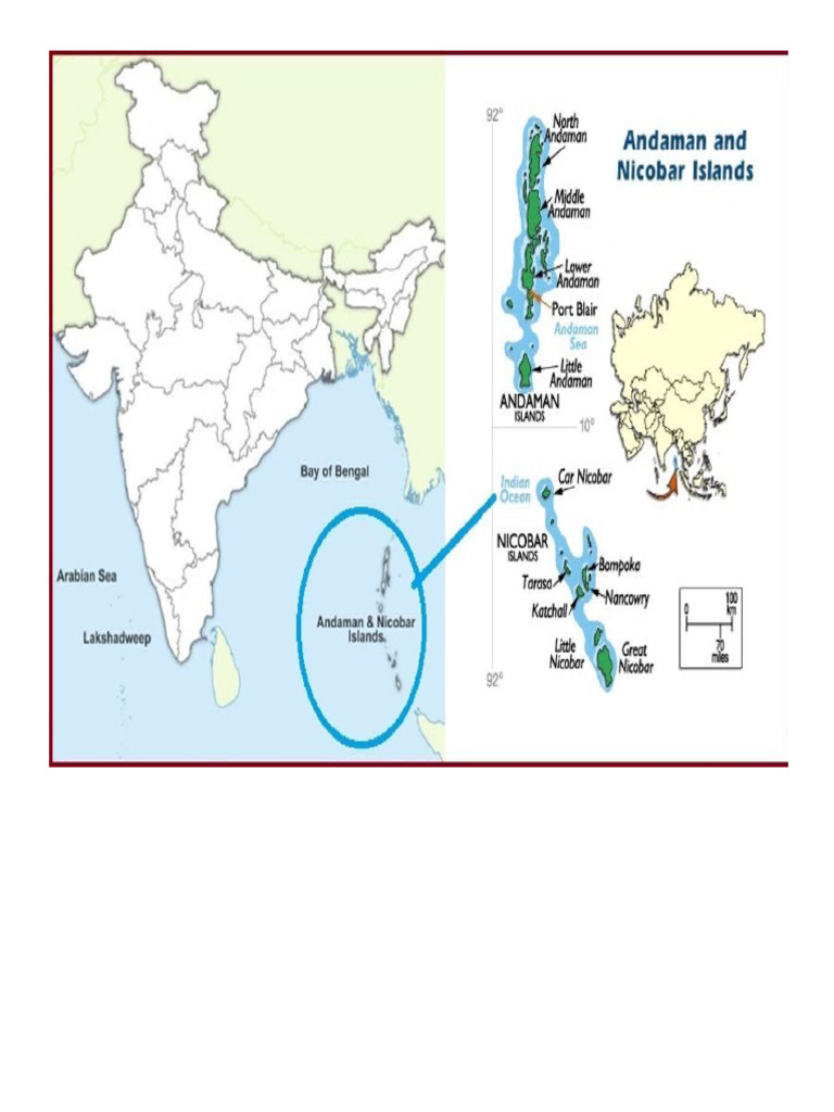 Andaman and Nicobar Map | PDF