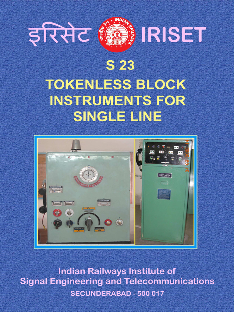 S23 Tokenless Block Instruments For Single Line | PDF | Relay ...