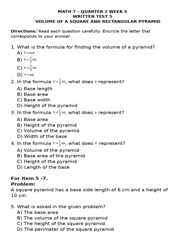 MATH 7 Q2 WK 5 WT 5 | PDF