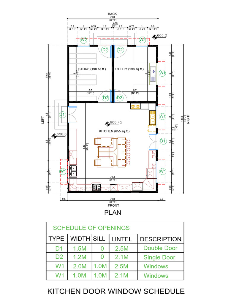 Kitchen - Door Window Schedule | PDF | Architectural Elements ...